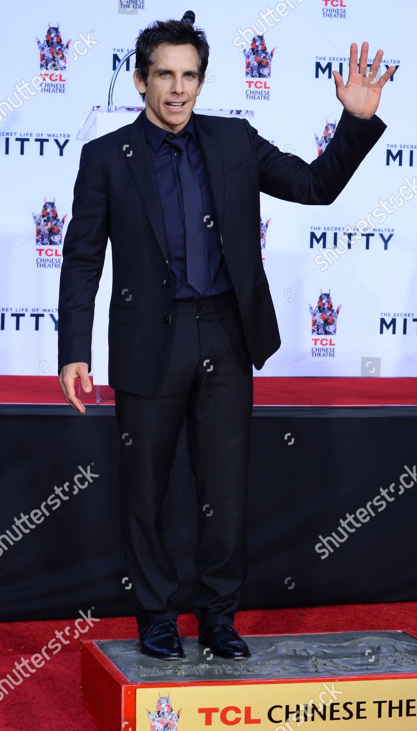 Actor Ben Stiller Stands Wet Cement Editorial Stock Photo - Stock Image ...