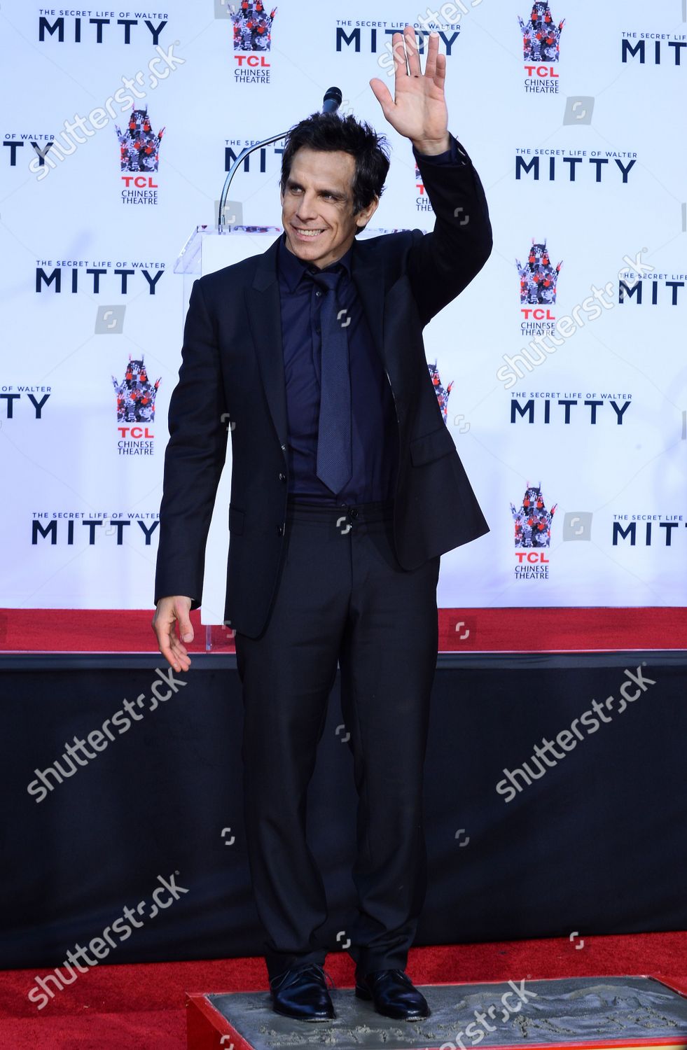 Actor Ben Stiller Stands Wet Cement Editorial Stock Photo - Stock Image ...