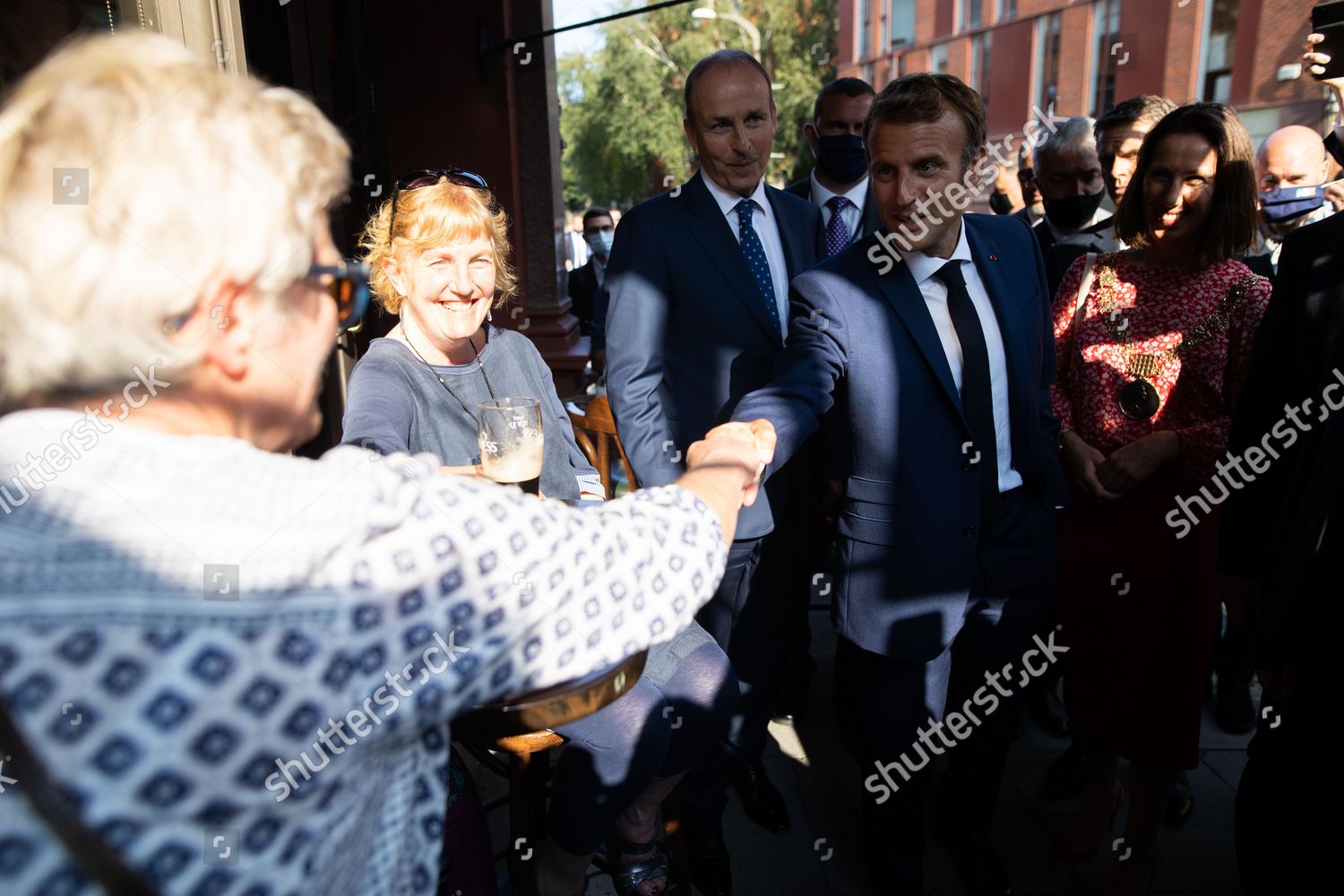 France President Emmanuel Macron Irish Prime Editorial Stock Photo ...