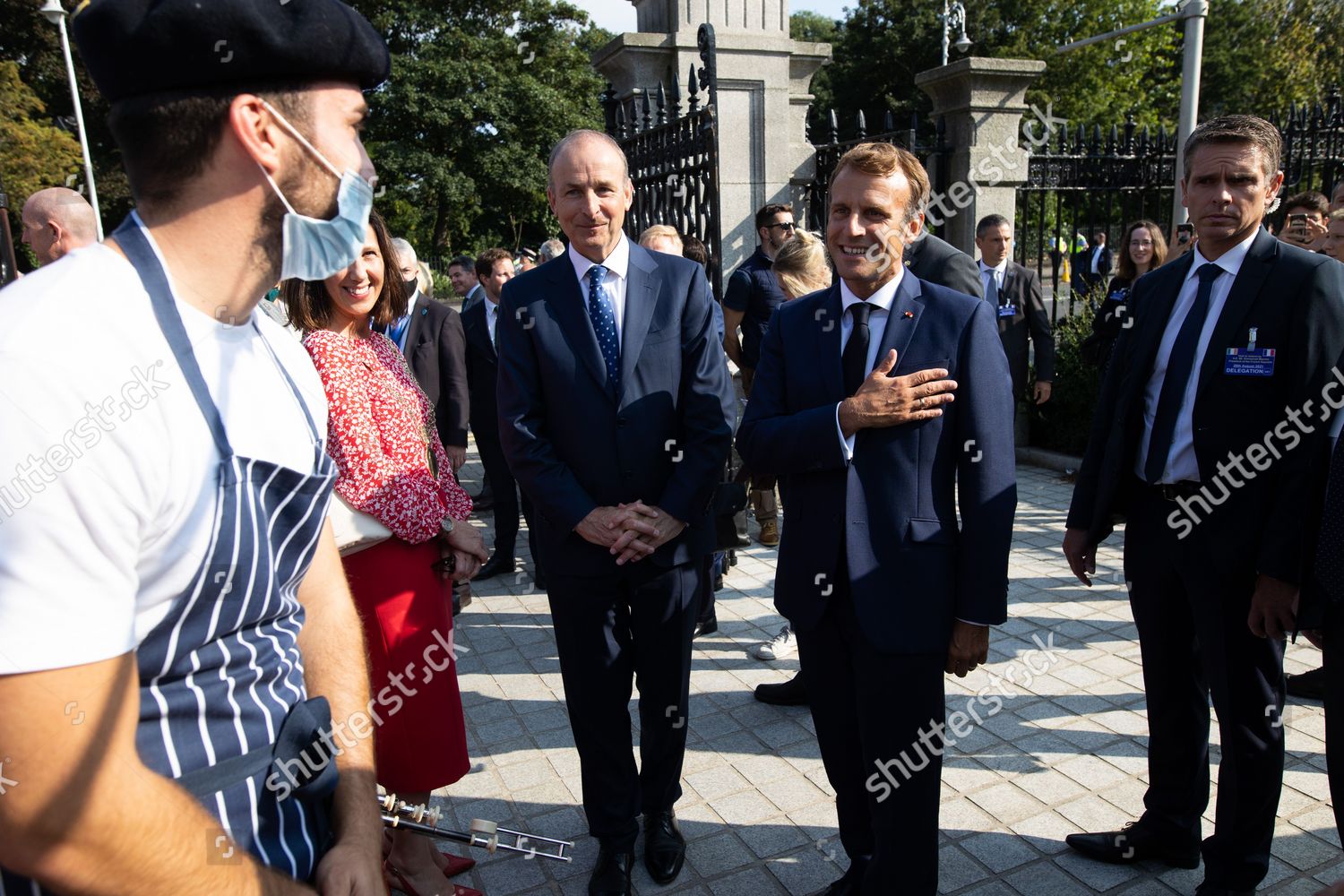 France President Emmanuel Macron Irish Prime Editorial Stock Photo ...
