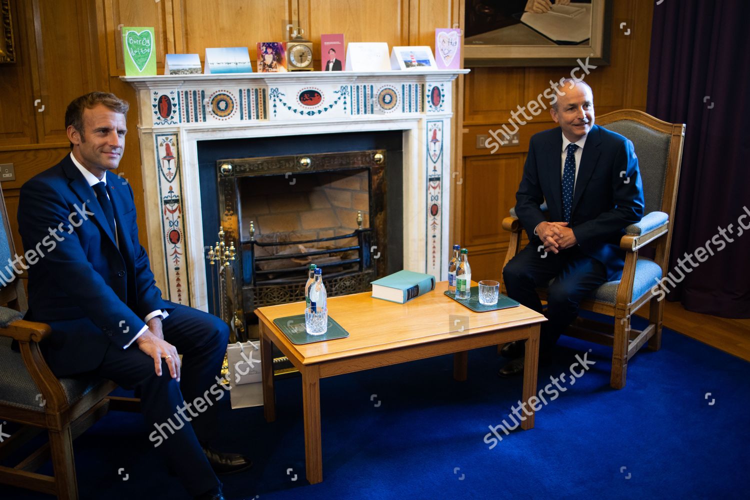 France President Emmanuel Macron Irish Prime Editorial Stock Photo ...