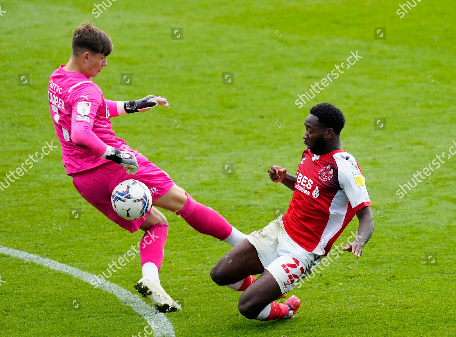 Michael Cooper Goalkeeper Plymouth Argyle Clears Editorial Stock Photo ...