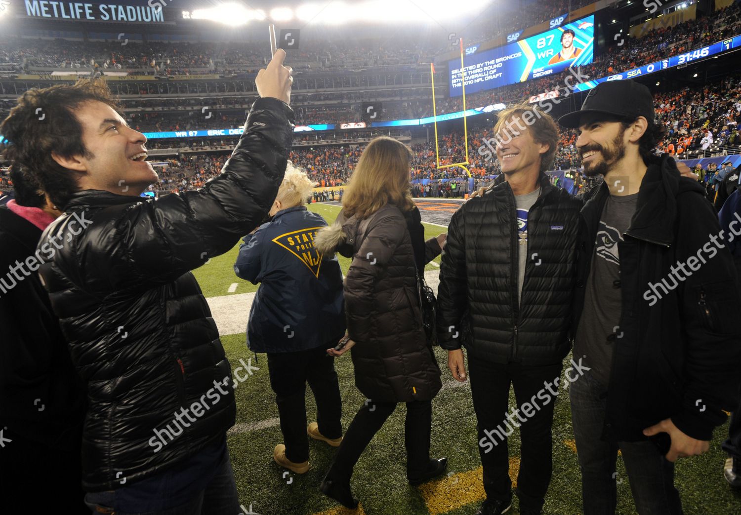 Lead Singer Train Patrick Monahan Interacts Editorial Stock Photo ...