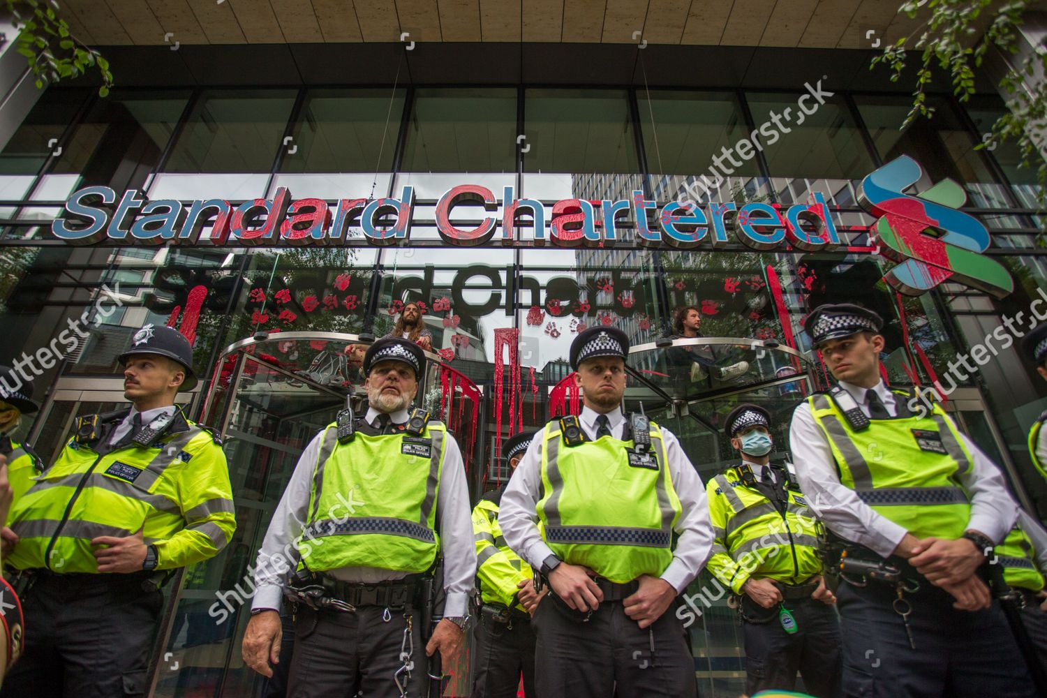 Members Extinction Rebellion Stained Standard Chartered Editorial Stock ...
