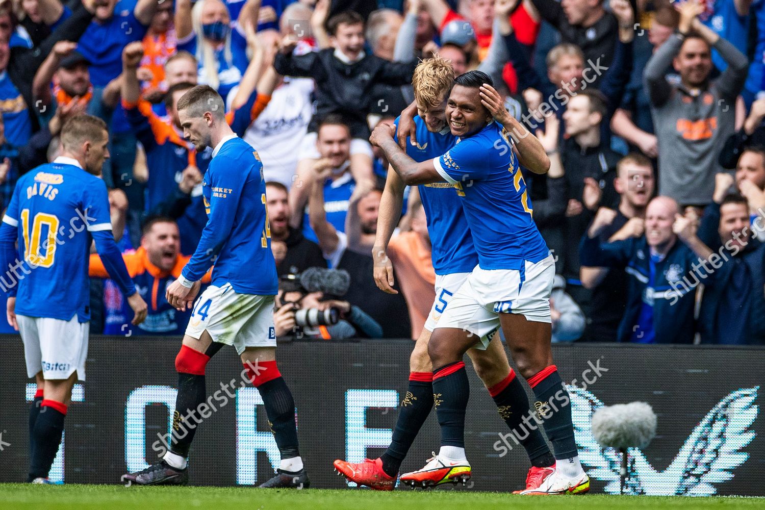 Filip Helander Rangers Celebrates His Goal Editorial Stock Photo ...