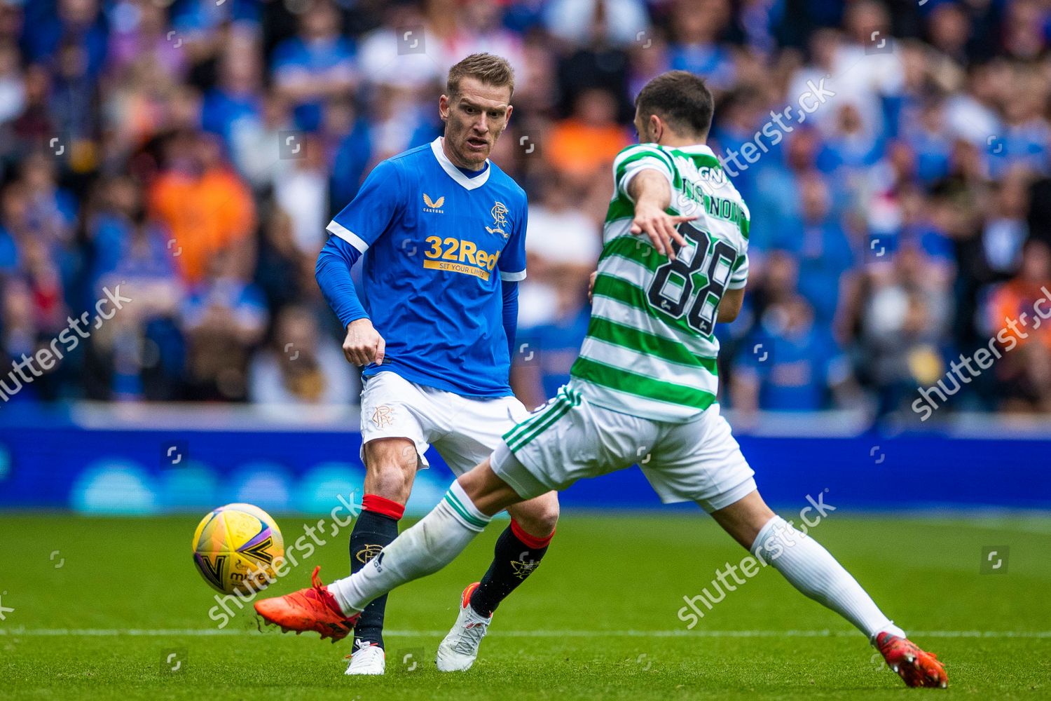 Steven Davis Rangers During Scottish Premiership Editorial Stock Photo ...