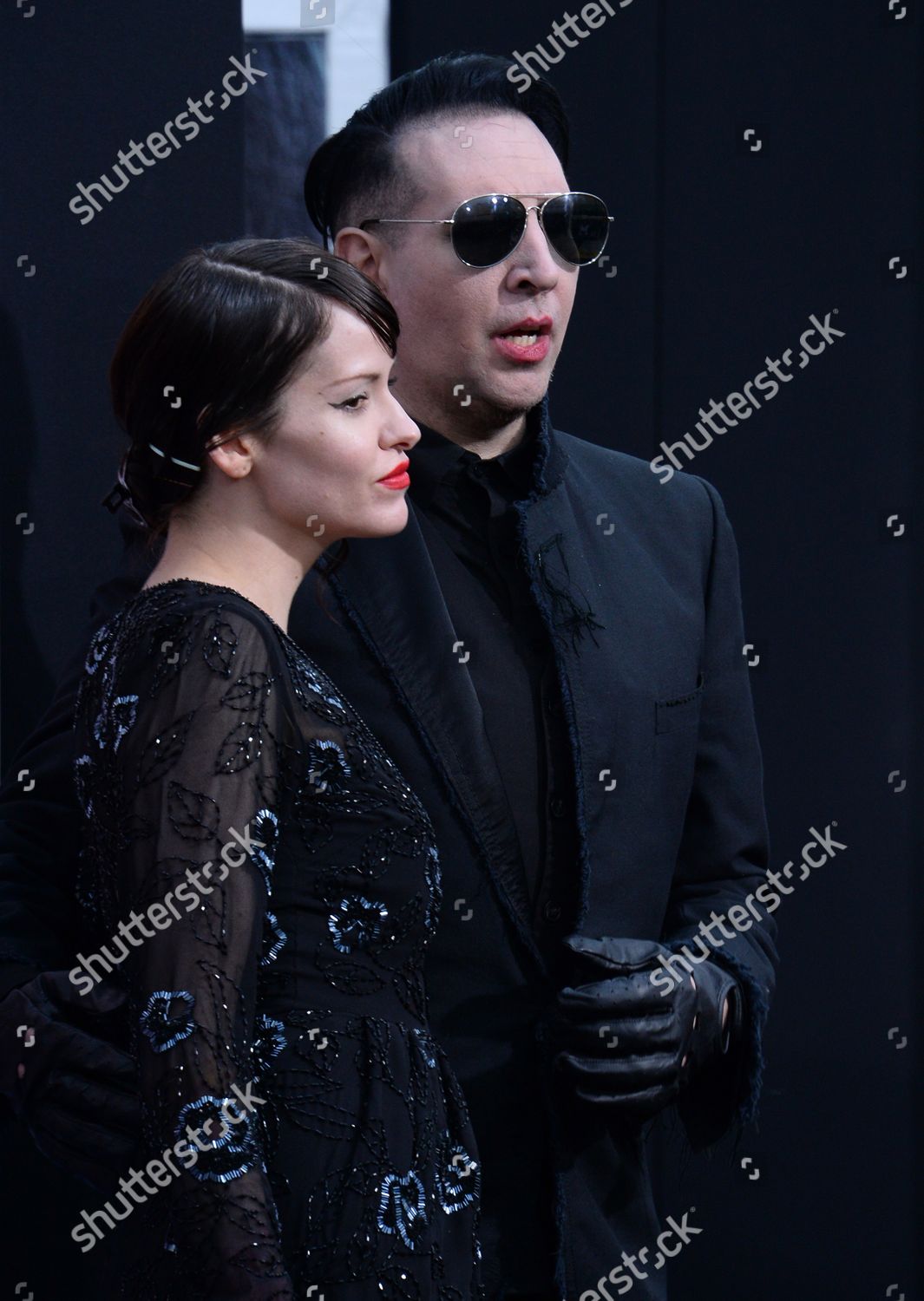 Musician Marilyn Manson American Photographer Fashion Editorial Stock ...