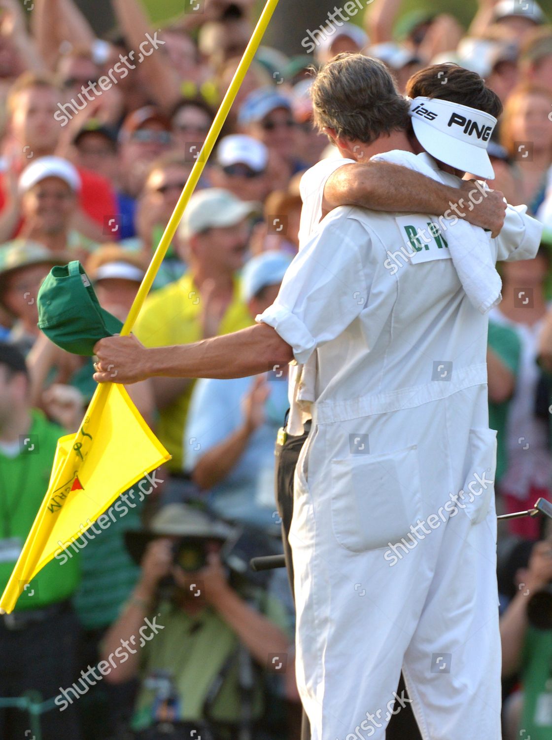 Bubba Watson Hugs Caddie Ted Scott Editorial Stock Photo - Stock Image ...