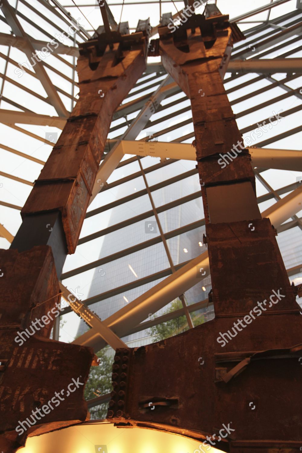 Two Tridents Original World Trade Center Editorial Stock Photo - Stock ...