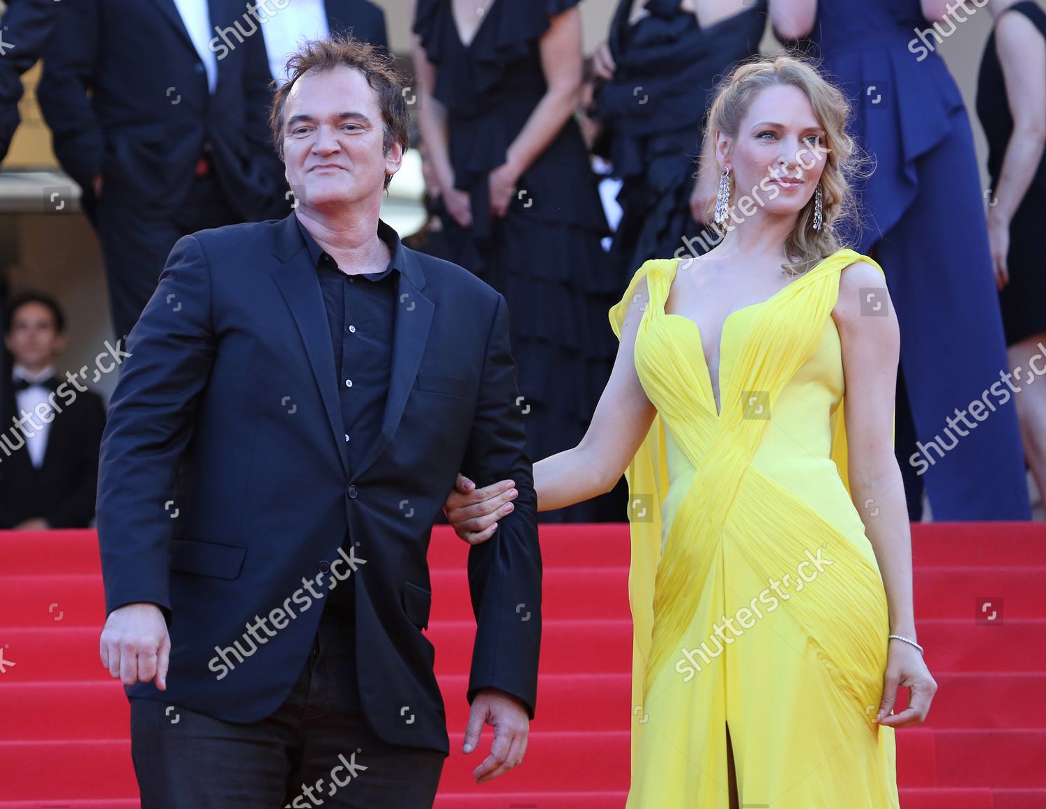 Quentin Tarantino L Uma Thurman Arrive Editorial Stock Photo - Stock ...
