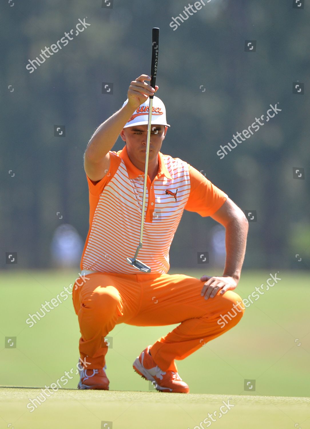 Rickie Fowler Lines Putt On 2nd Editorial Stock Photo - Stock Image ...