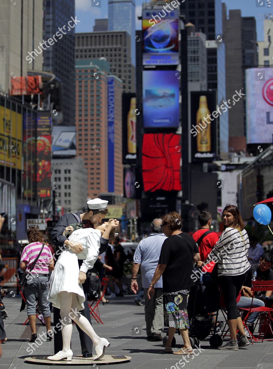 People Walk By Six Foot Statue Editorial Stock Photo - Stock Image ...
