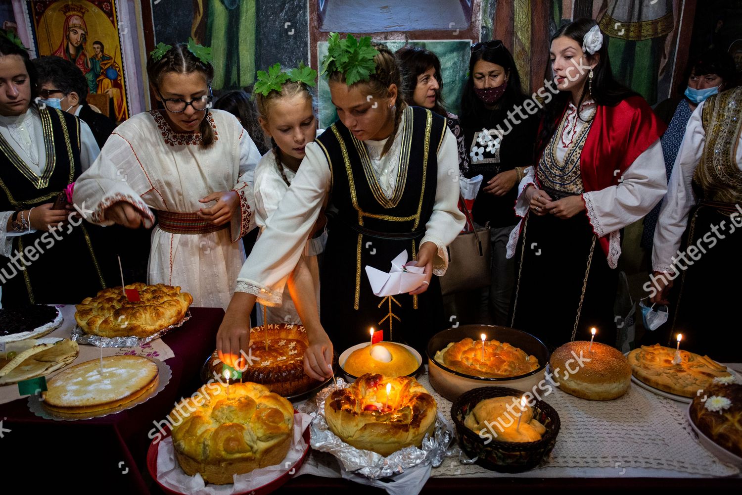Orthodox Priest Blessing Bread On 28 Editorial Stock Photo - Stock ...