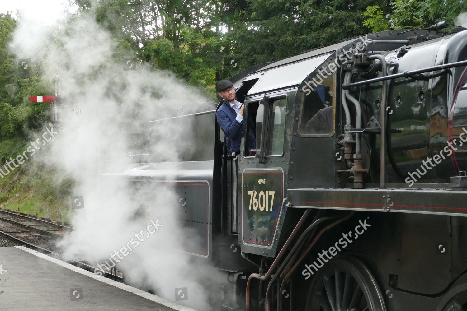 Br Standard Class 4 No 76017 Editorial Stock Photo - Stock Image ...