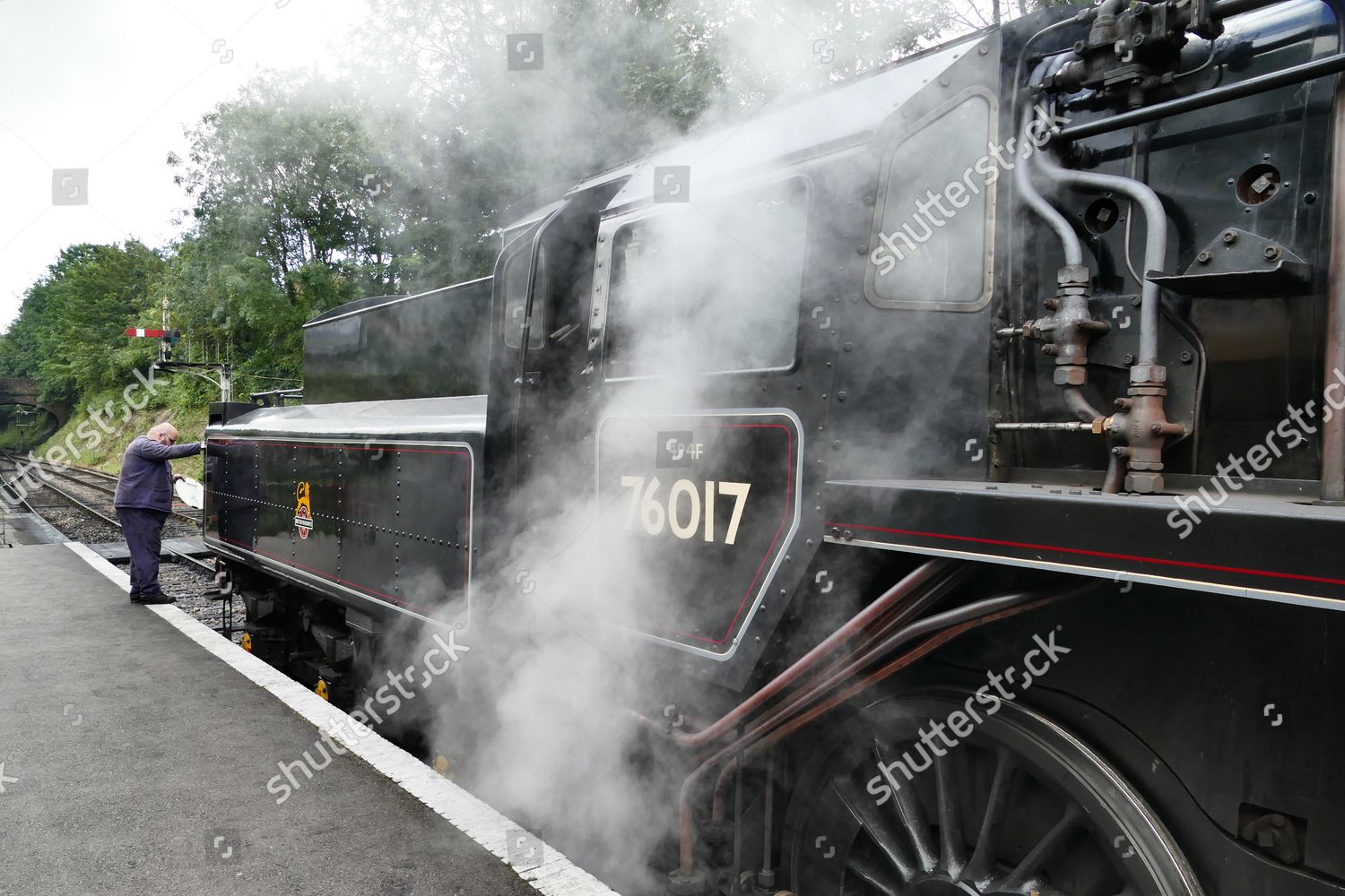 Br Standard Class 4 No 76017 Editorial Stock Photo - Stock Image ...