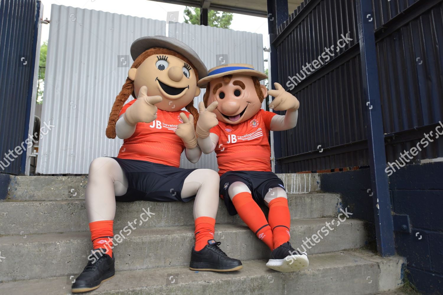 Luton Town Mascots Hatty Harry Prior Editorial Stock Photo - Stock ...