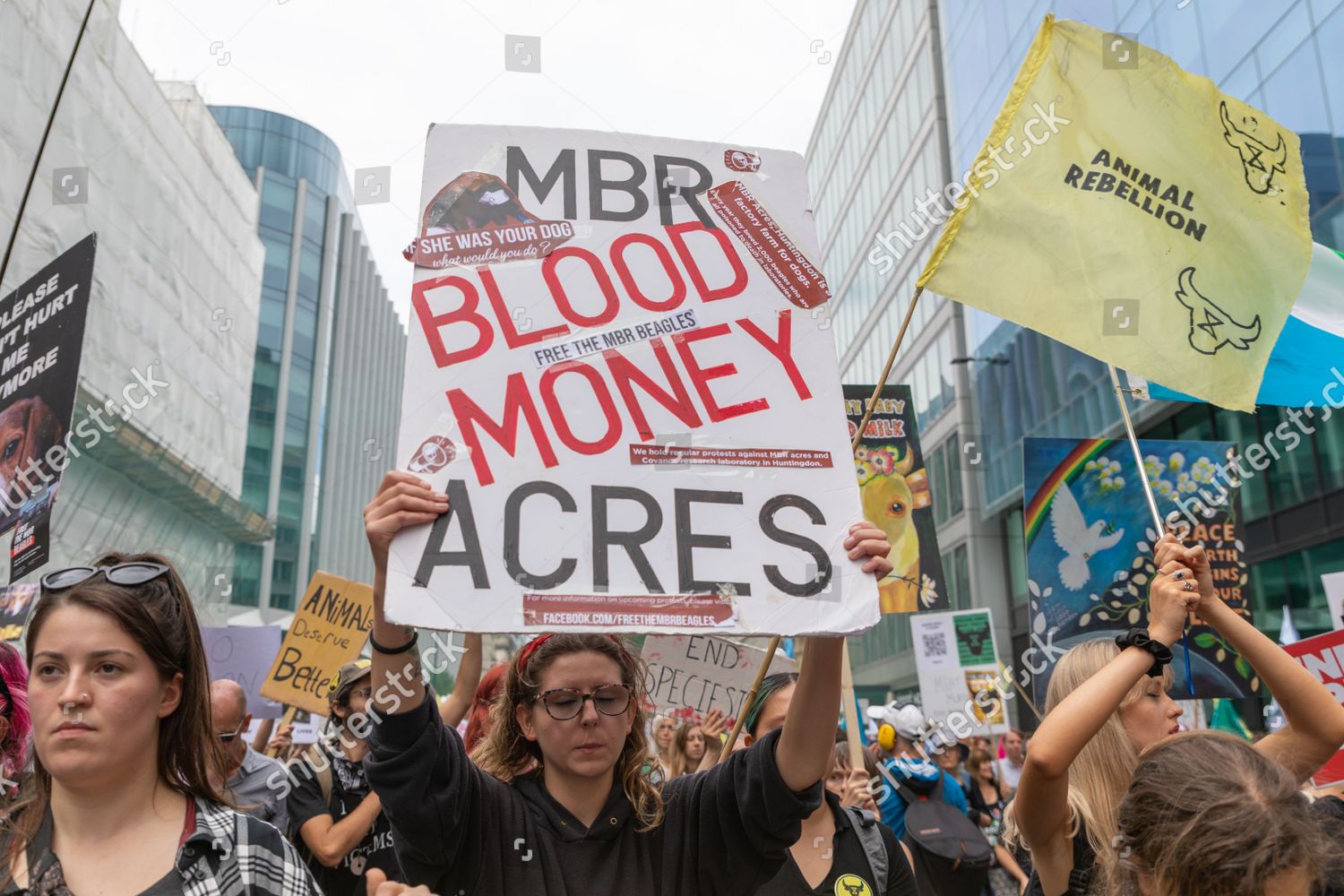 ANIMAL RIGHTS PROTESTERS ACTIVISTS INCLUDING EXTINCTION Editorial Stock ...