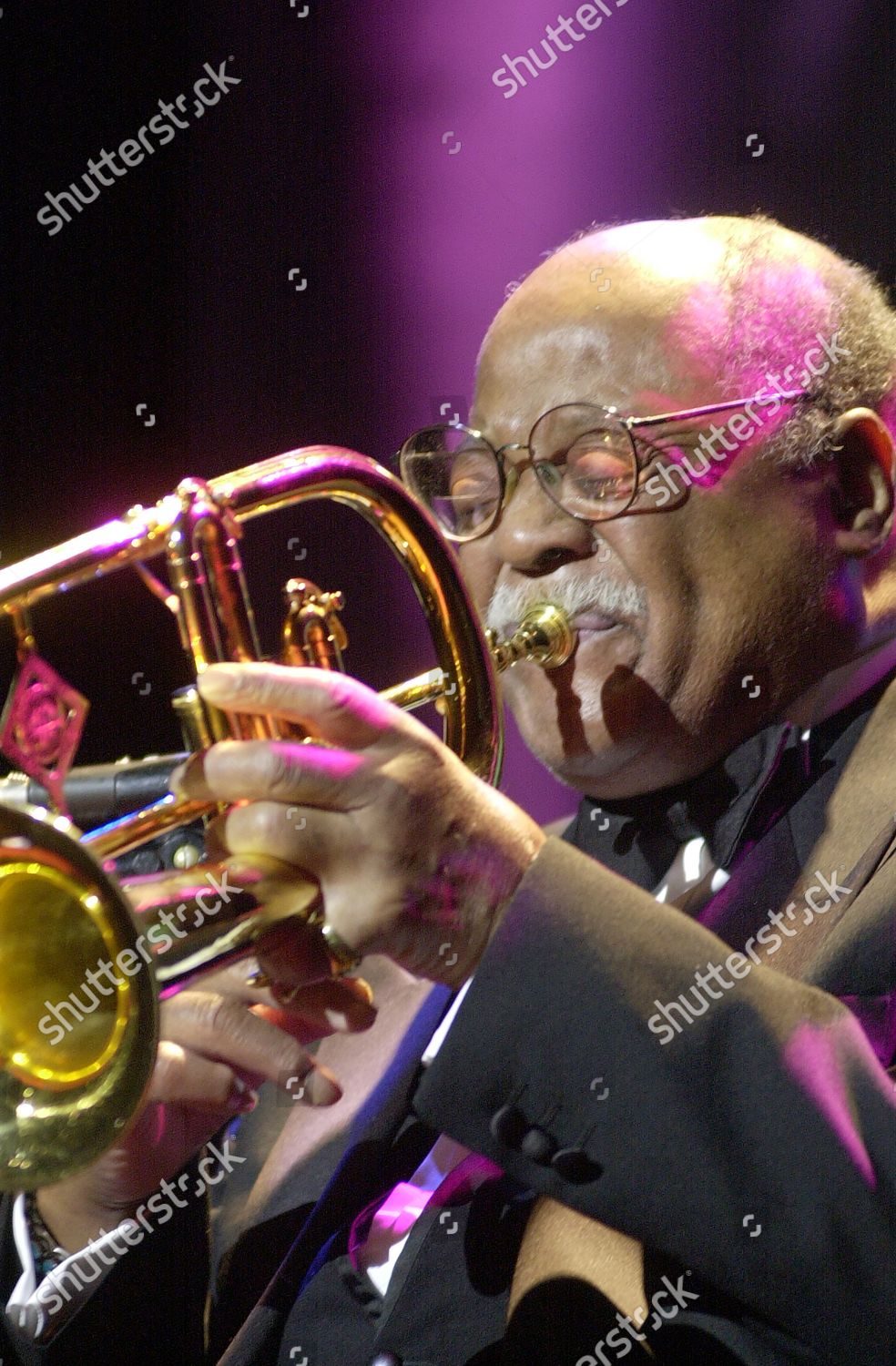Legendary Trumpeter Clark Terry Shown This - Foto de stock de contenido ...