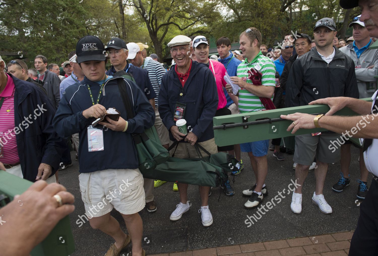 Security Guards Open Gate Patrons During Editorial Stock Photo - Stock ...