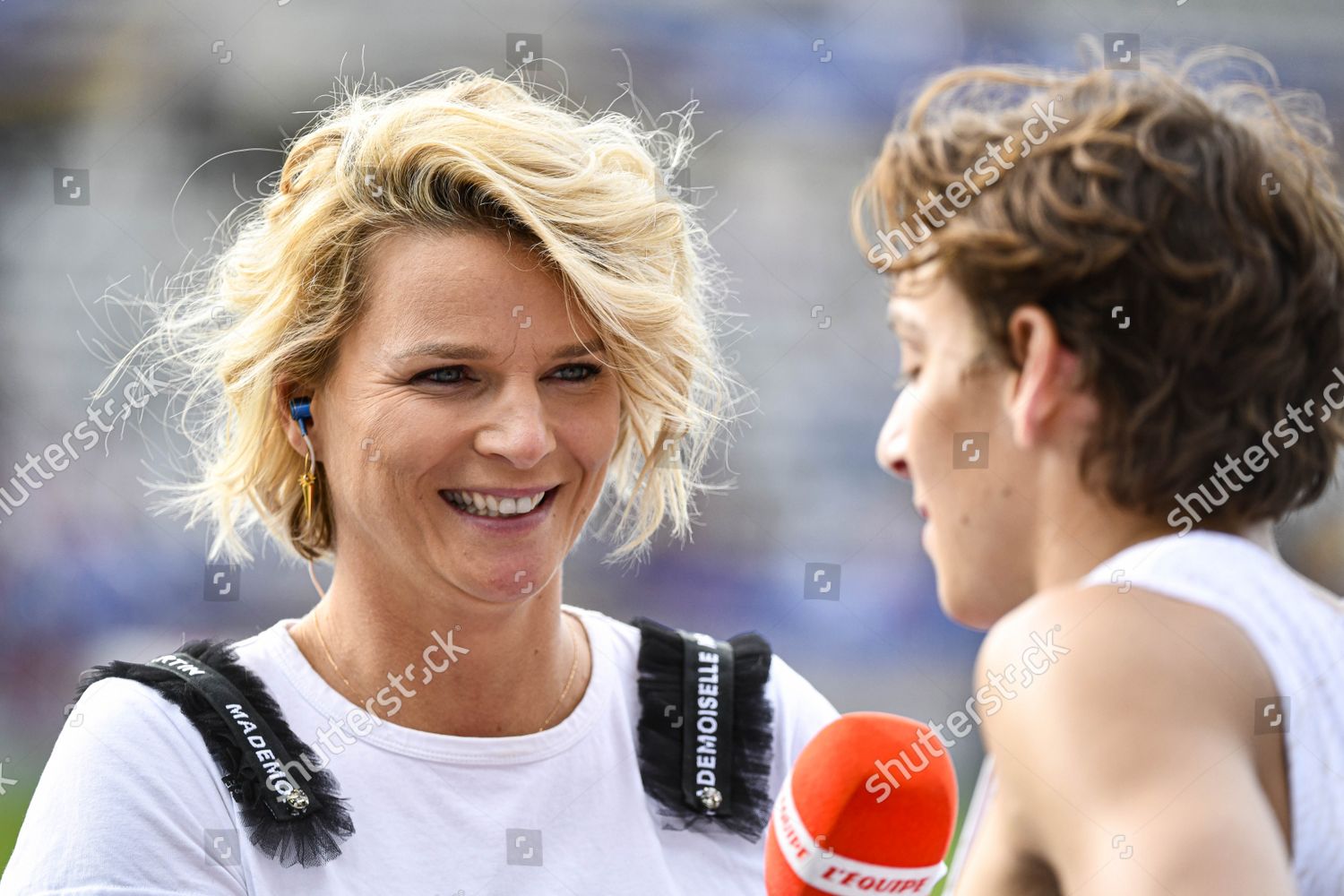 French Journalist La Chaine Lequipe France Editorial Stock Photo ...