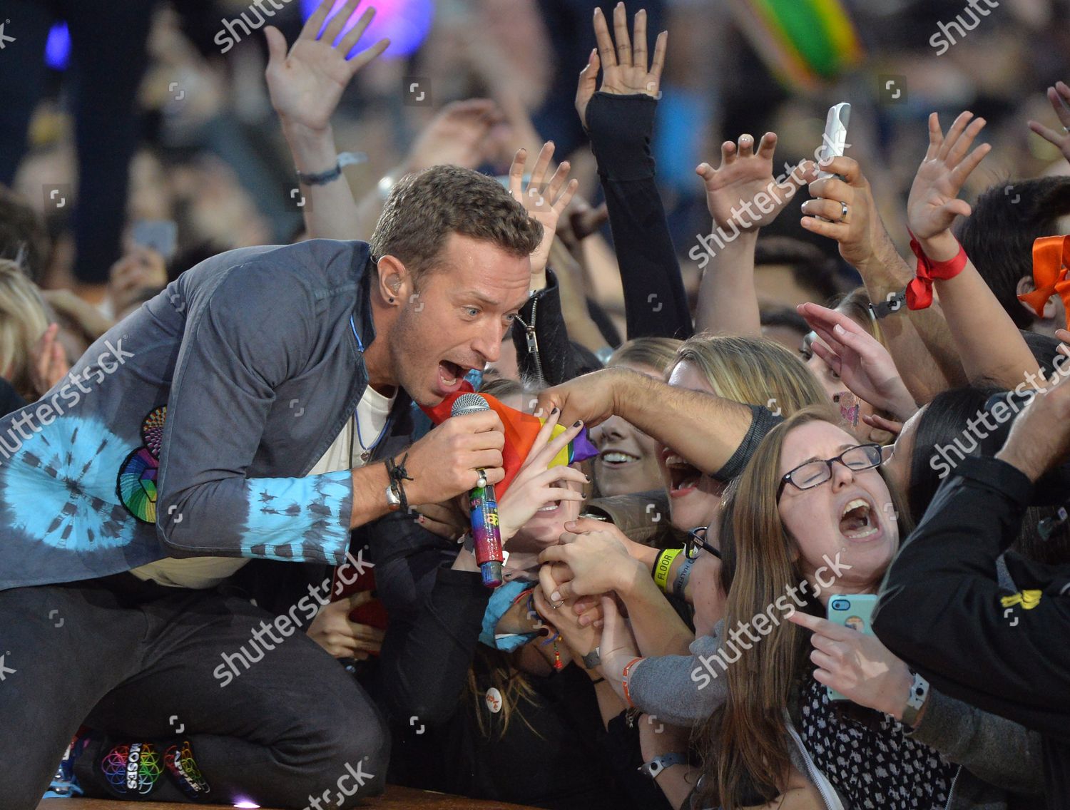Coldplay Front Man Chris Martin Performs Editorial Stock Photo - Stock ...