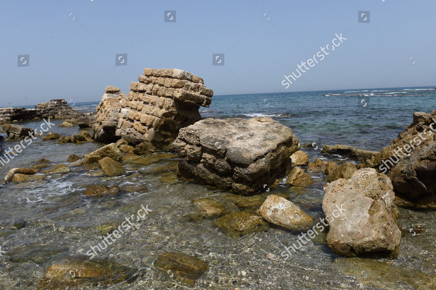 View Mediterranean Sea Where Artifacts Merchant Editorial Stock Photo ...