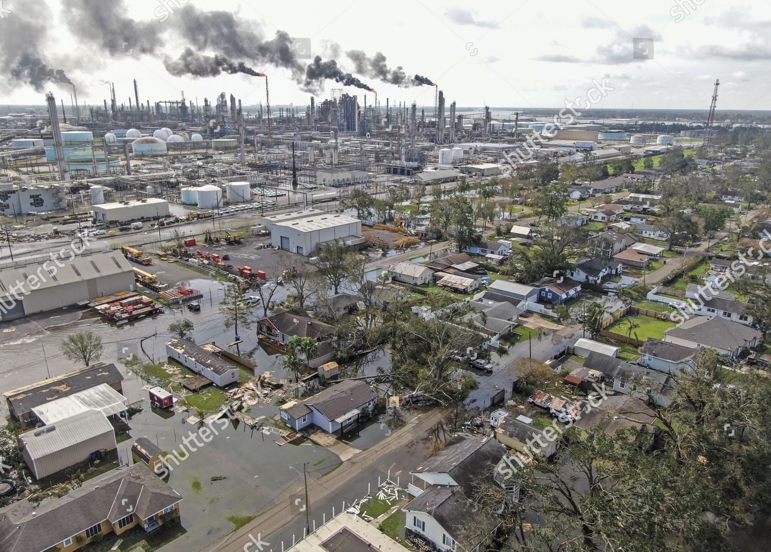 Aerial Photo Made Drone Shows Damage Editorial Stock Photo - Stock ...
