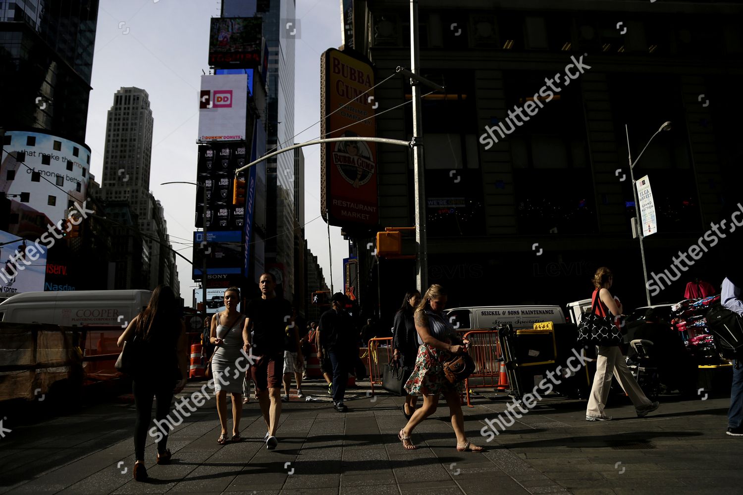 Pedestrians Walk Times Square Nypd Bomb Editorial Stock Photo - Stock ...