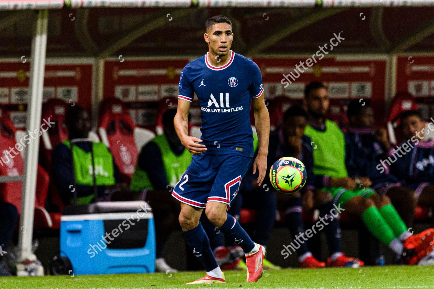 Achraf Hakimi Paris Saint Germain Action Editorial Stock Photo - Stock ...
