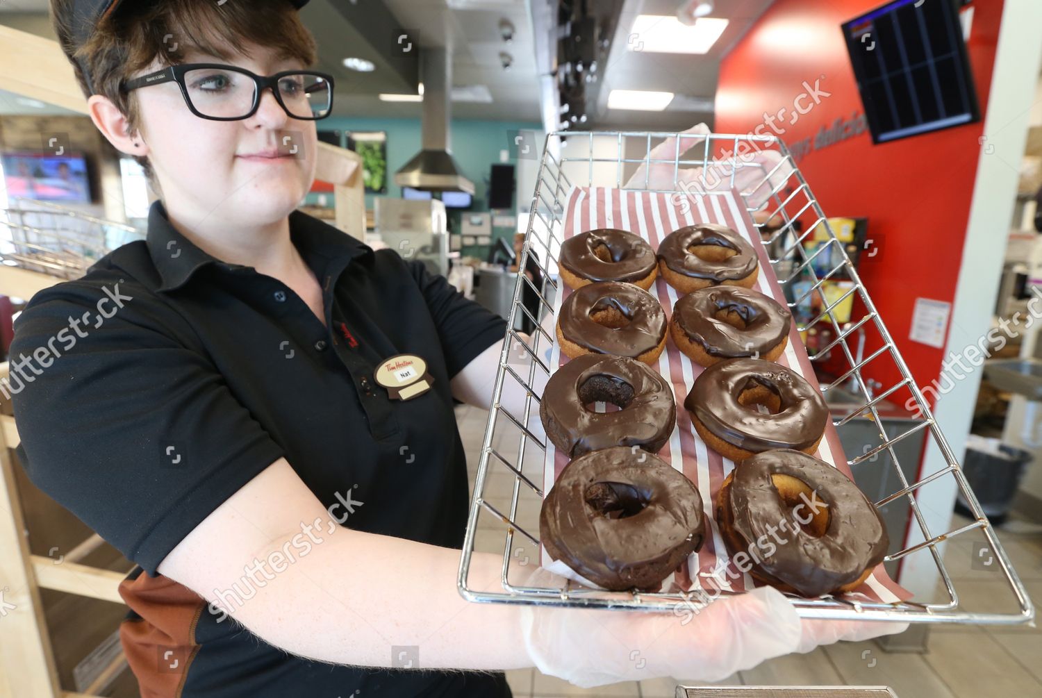 Counter Staff Employee Nat Clemons Displays Editorial Stock Photo ...