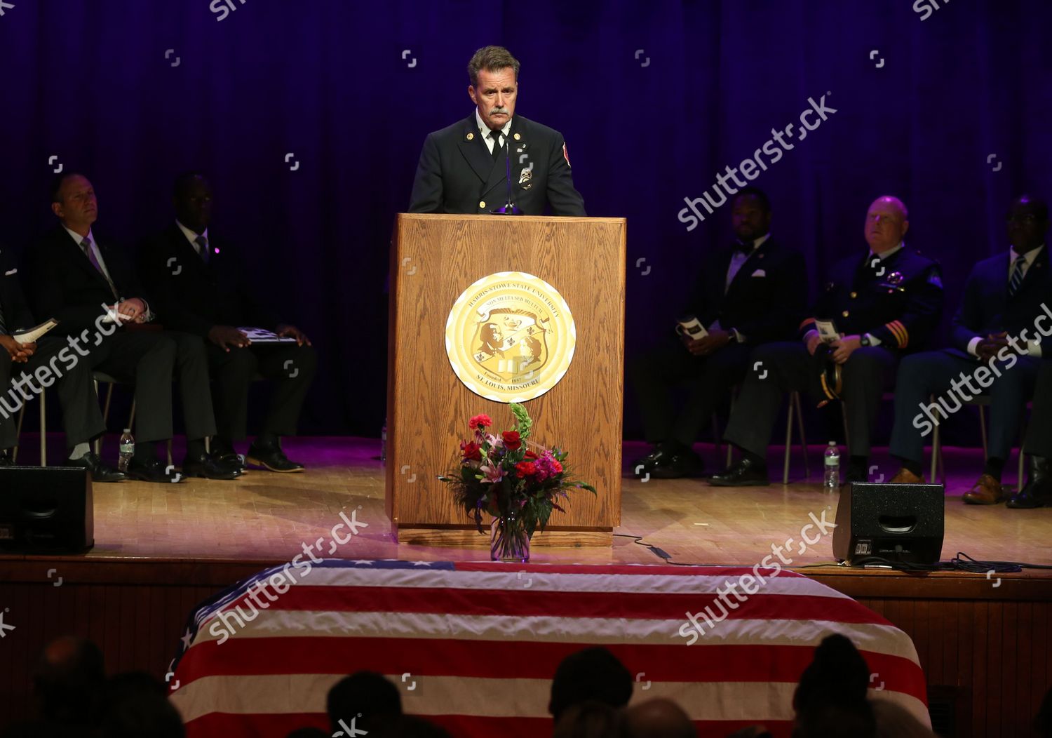 Emotional St Louis Fire Chief Dennis Editorial Stock Photo - Stock ...