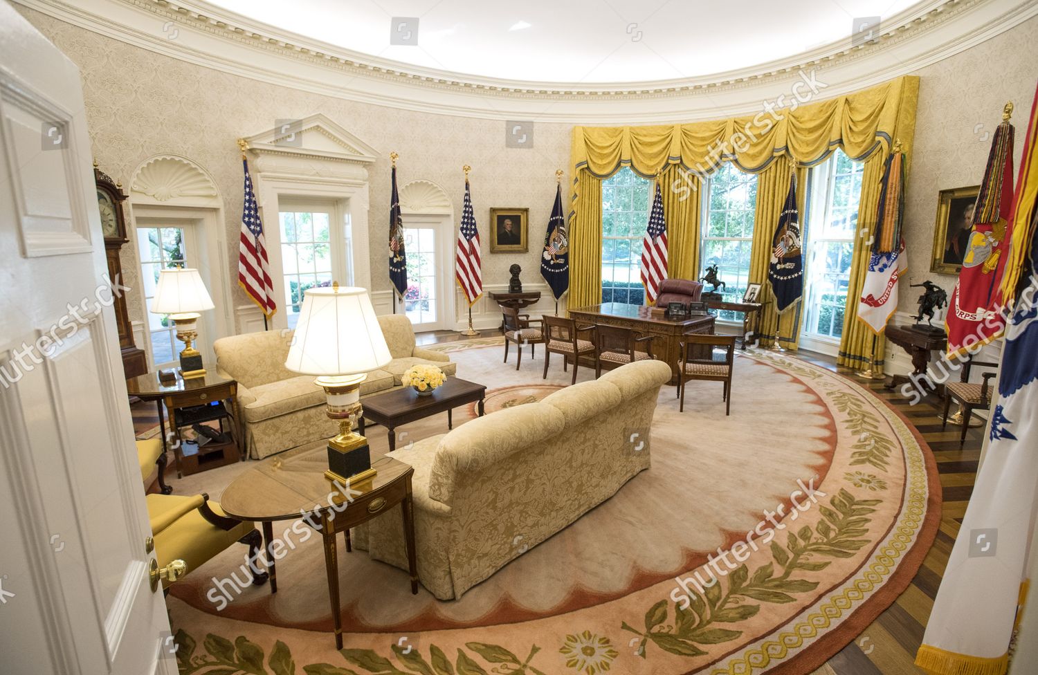 Oval Office Seen Following Updates Renovations Editorial Stock Photo ...