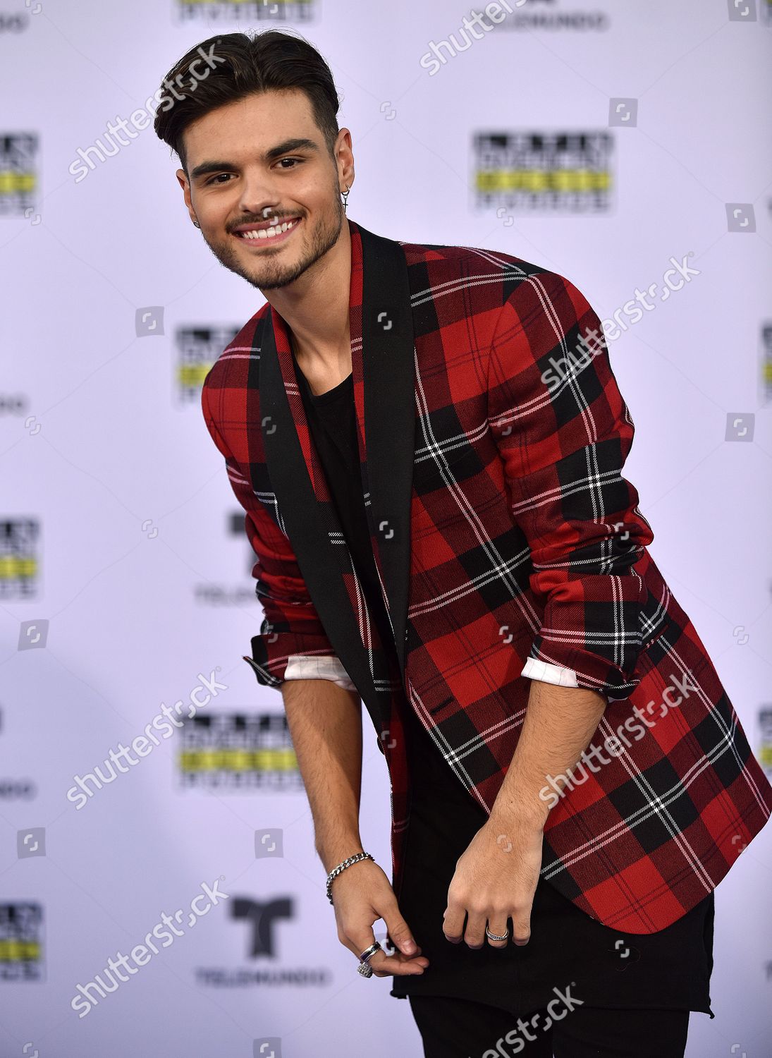 Spanish Singer Abraham Mateo Arrives Latin Editorial Stock Photo ...
