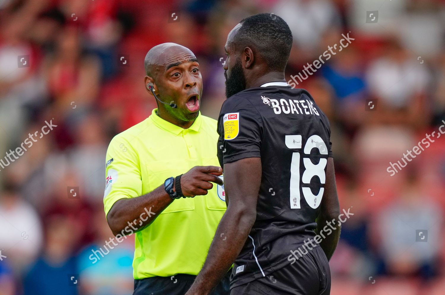 Referee Sam Allison Hiram Boateng Mk Editorial Stock Photo - Stock ...