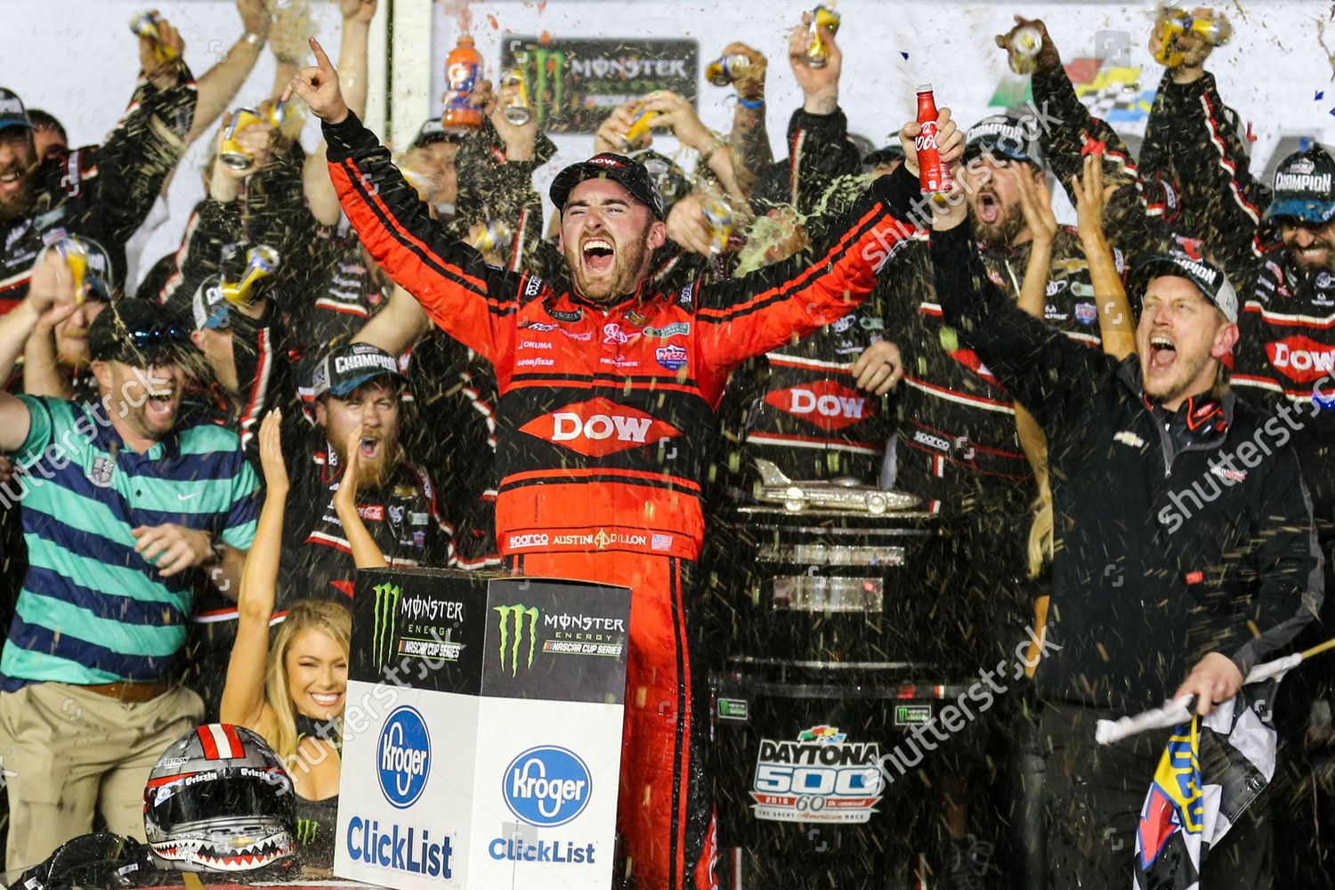 Austin Dillon Celebrates Victory Lane After Editorial Stock Photo ...