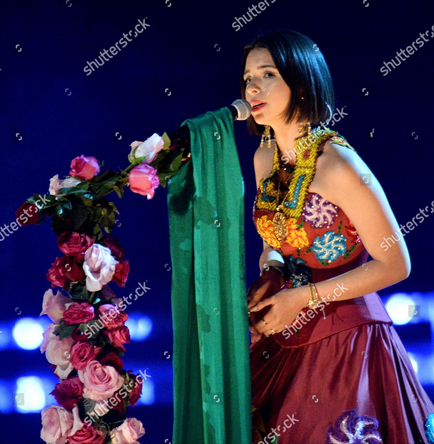 Angela Aguilar Performs La Llorona Onstage Editorial Stock Photo ...