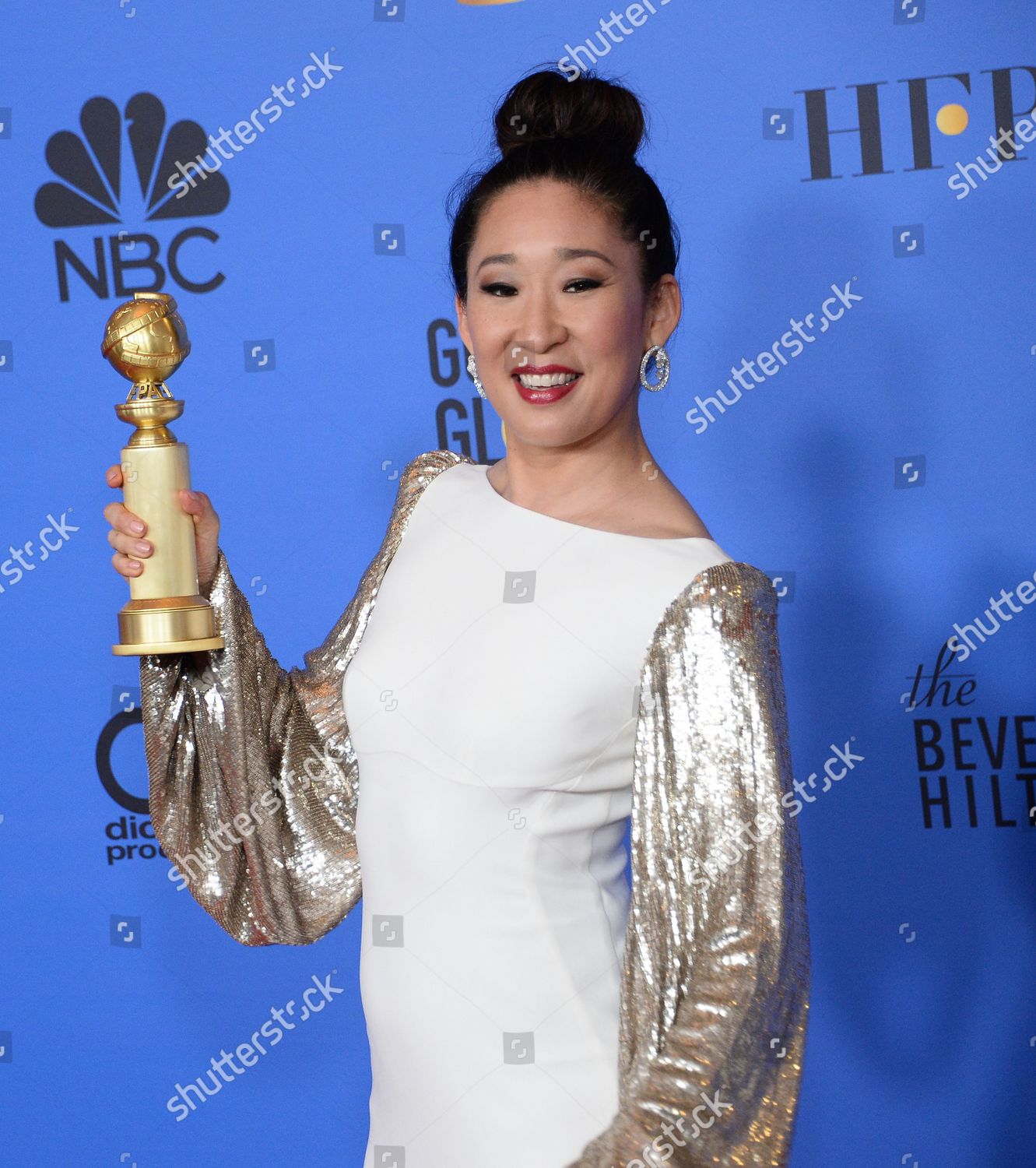 Actor Sandra Oh Appears Backstage After Editorial Stock Photo - Stock ...