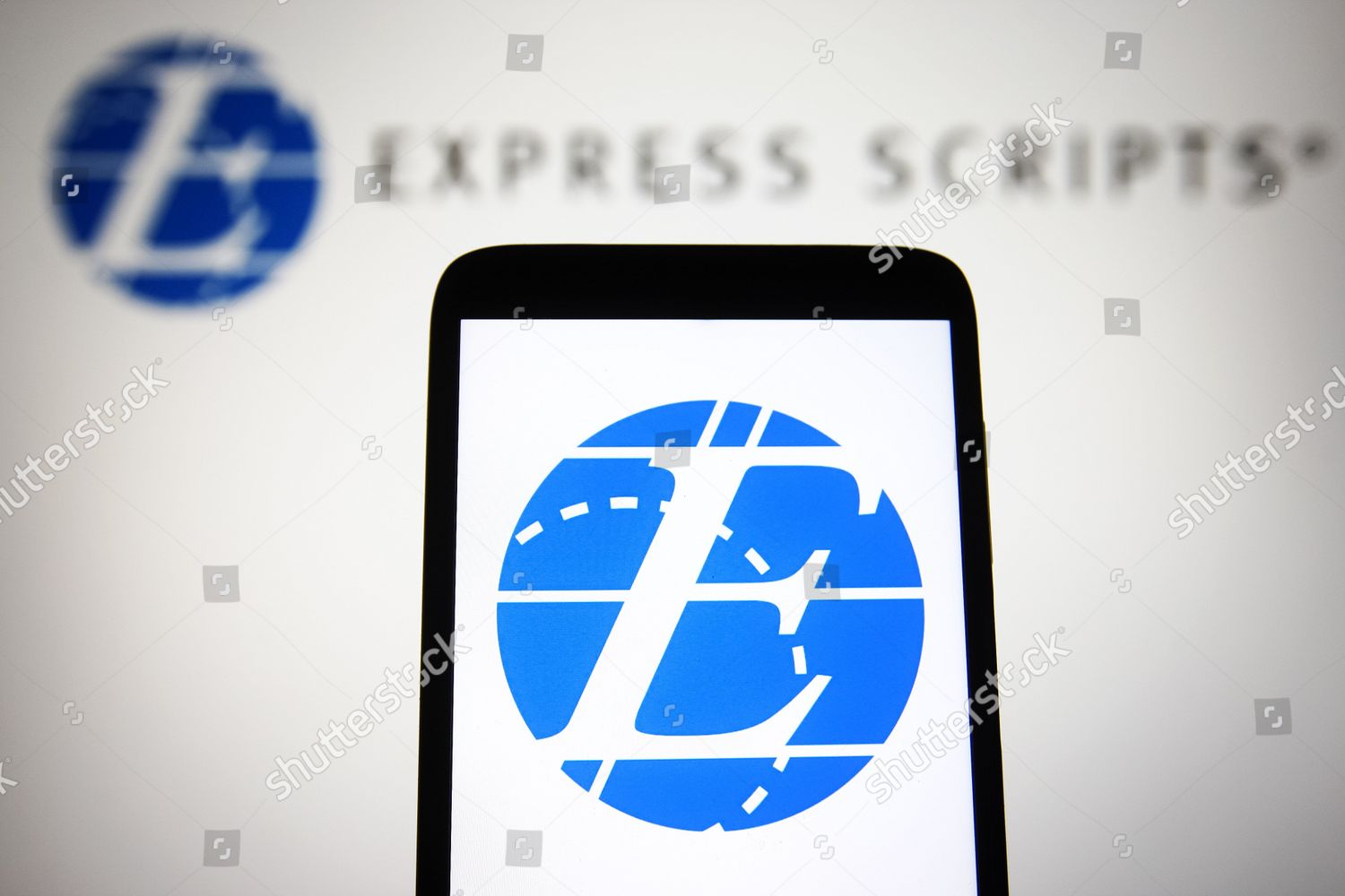 This Photo Illustration Express Scripts Holding Editorial Stock Photo ...