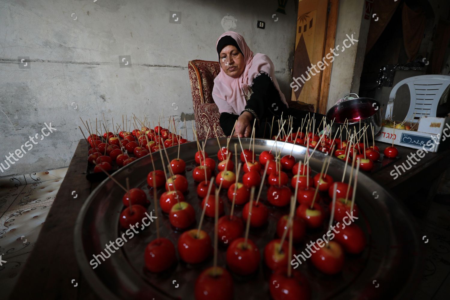 Palestinian Hanan Hamad 50 Makes Candy Editorial Stock Photo - Stock ...