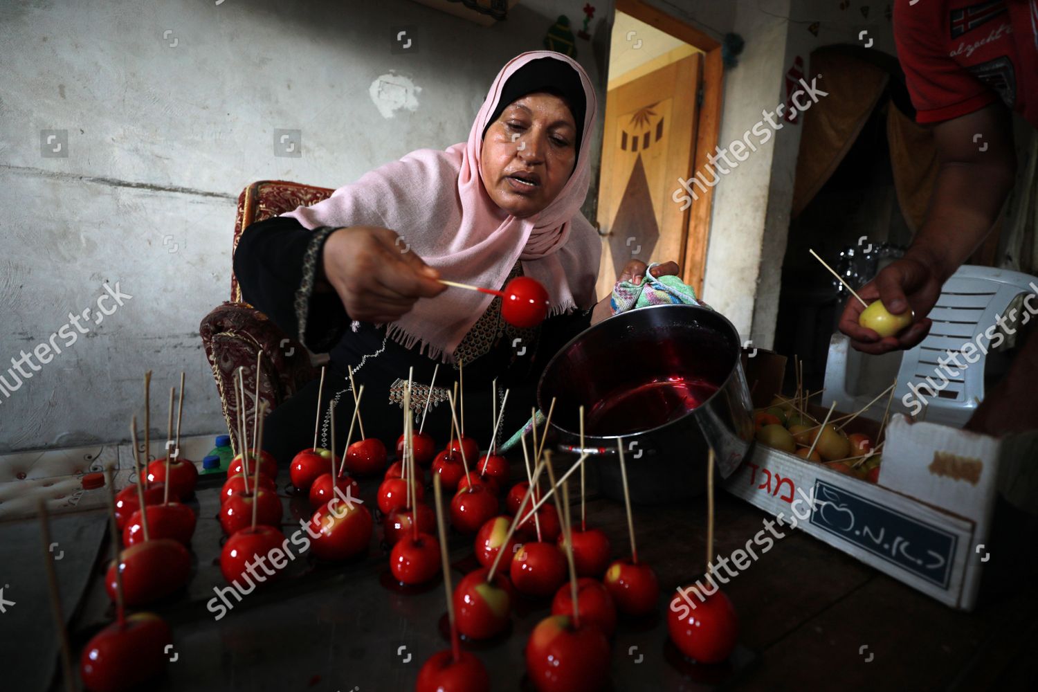 Palestinian Hanan Hamad 50 Makes Candy Editorial Stock Photo - Stock ...