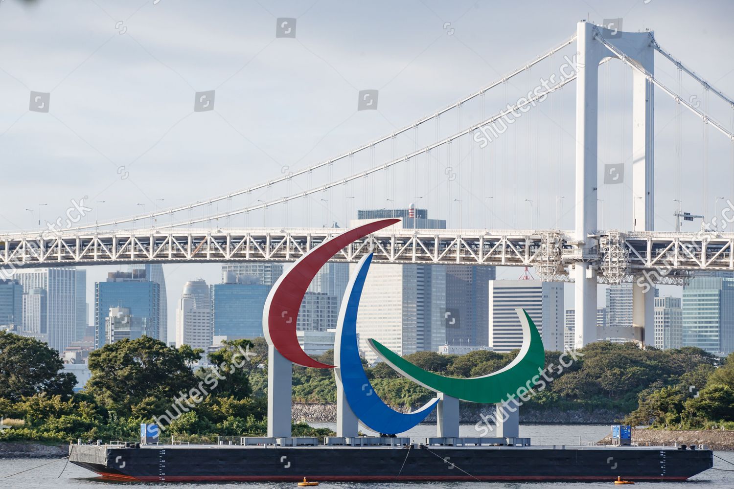 Three Agitos Tokyo 2020 Paralympic Symbol Editorial Stock Photo - Stock ...