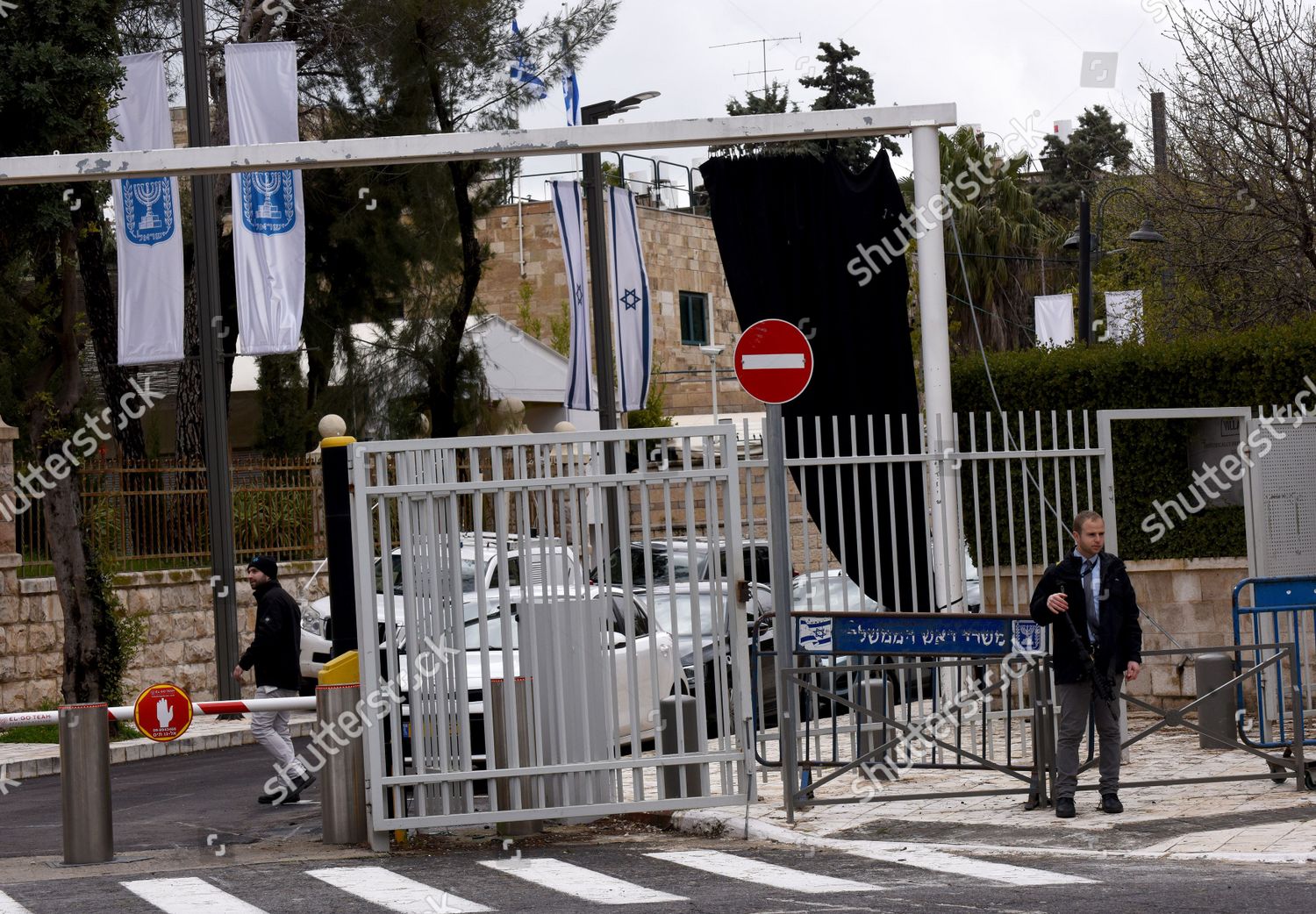 Israeli Security Guards Entrance Residence Prime Editorial Stock Photo ...