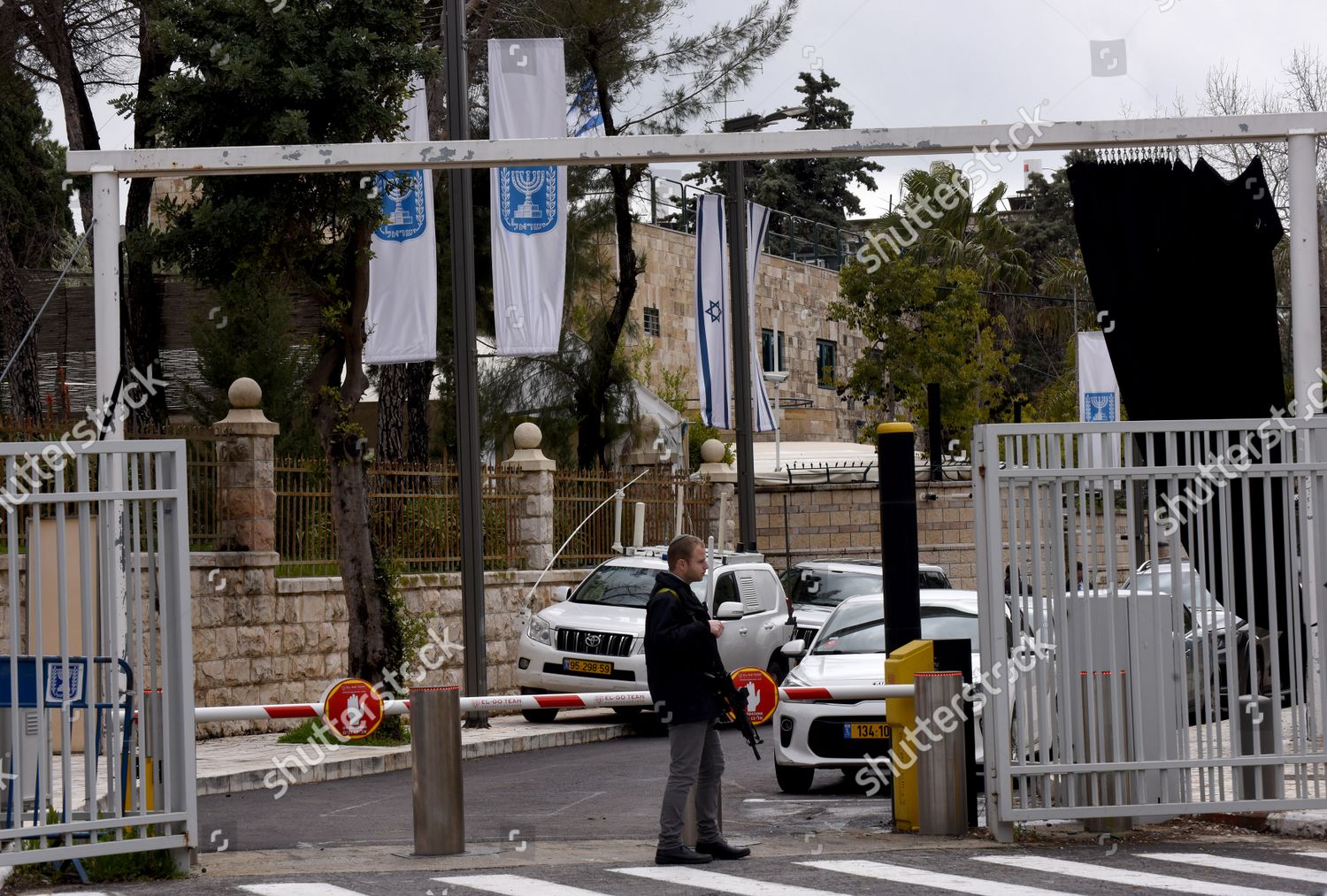 Israeli Security Guards Entrance Residence Prime Editorial Stock Photo ...