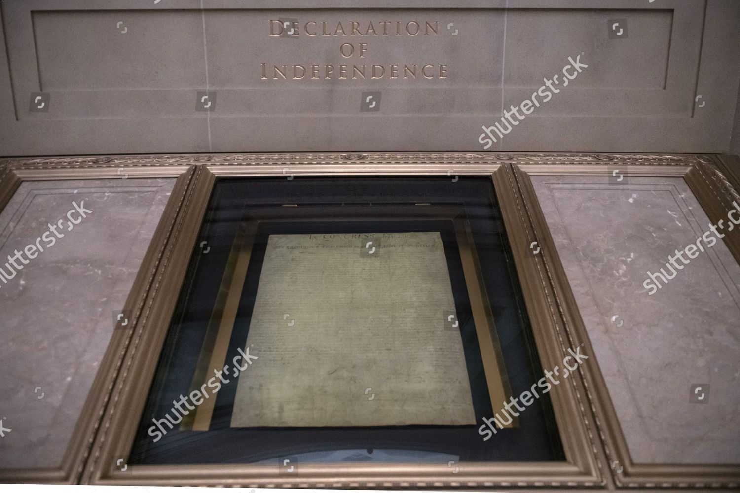 Declaration Independence 1776 On Display Along Editorial Stock Photo ...