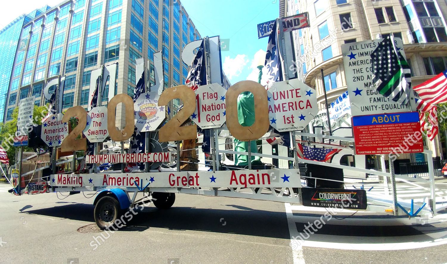 President Donald Trump Themed Parade Float Editorial Stock Photo ...
