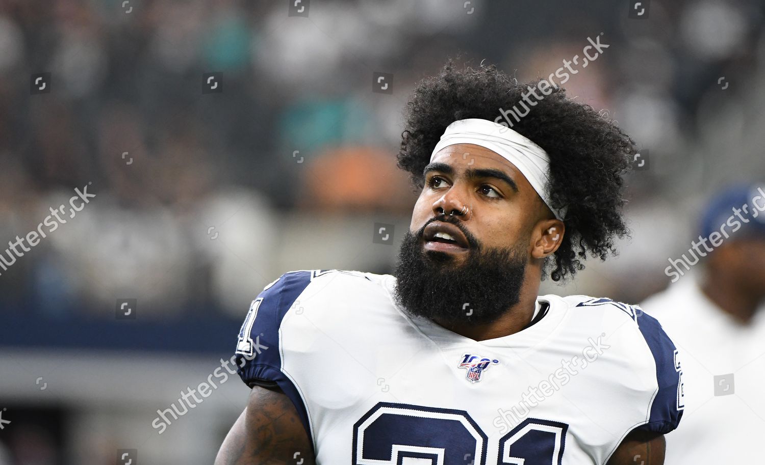 Dallas Cowboys Ezekiel Elliot Prior Miami Editorial Stock Photo - Stock ...