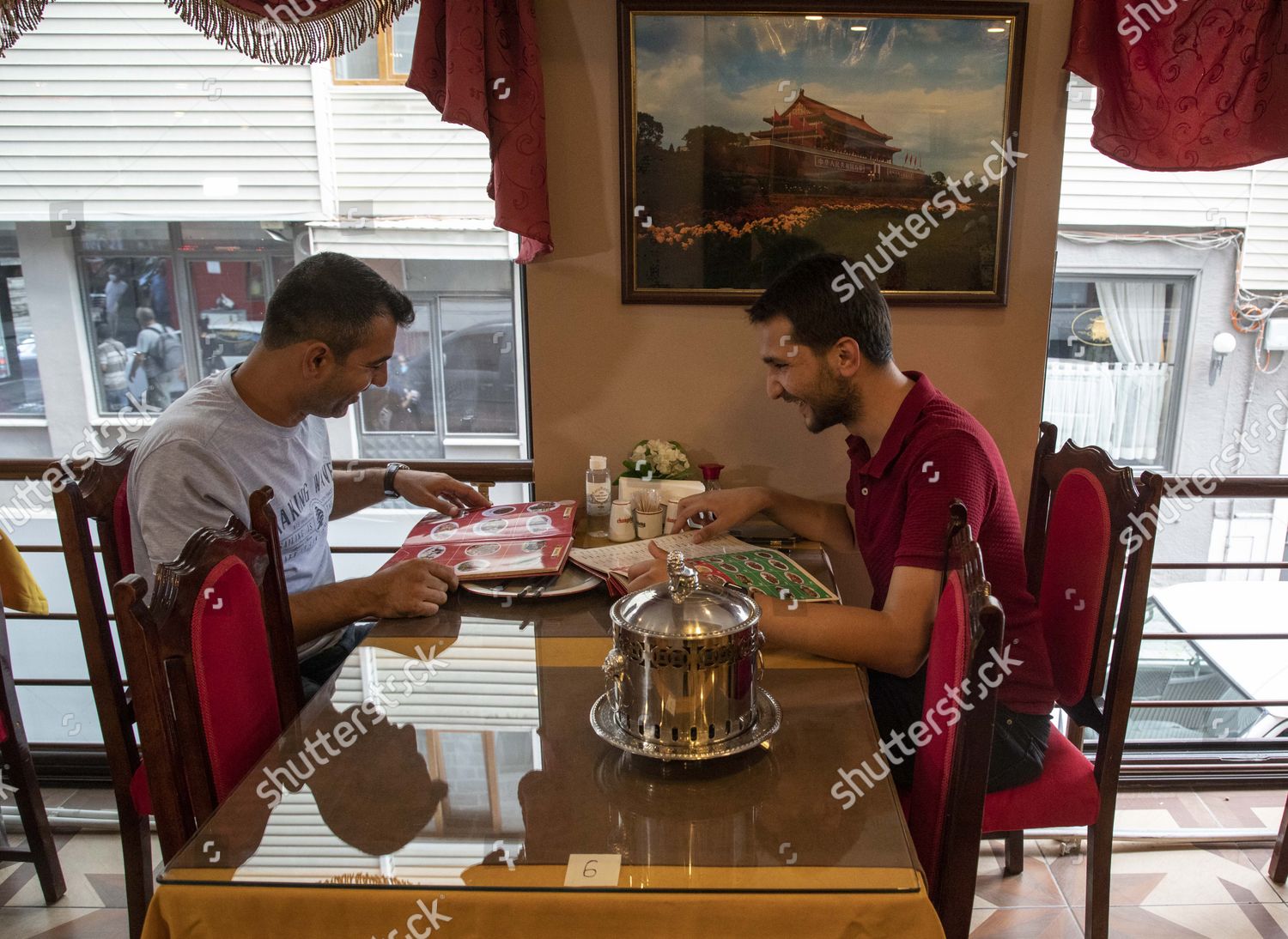 Turkish Customers Look Menus Chinese Restaurant Editorial Stock Photo ...