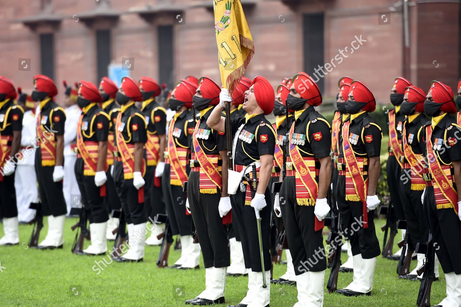 Sikh Regiment During Guard Honour Ceremony Editorial Stock Photo ...