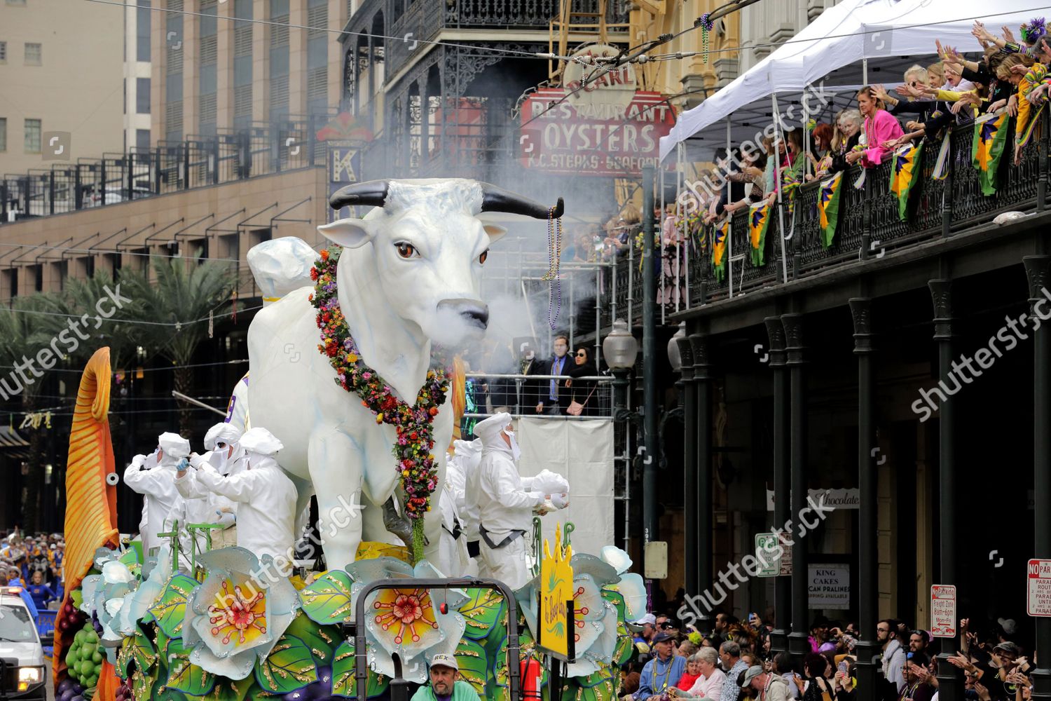 Rex Parades Down St Charles Ave Editorial Stock Photo - Stock Image ...