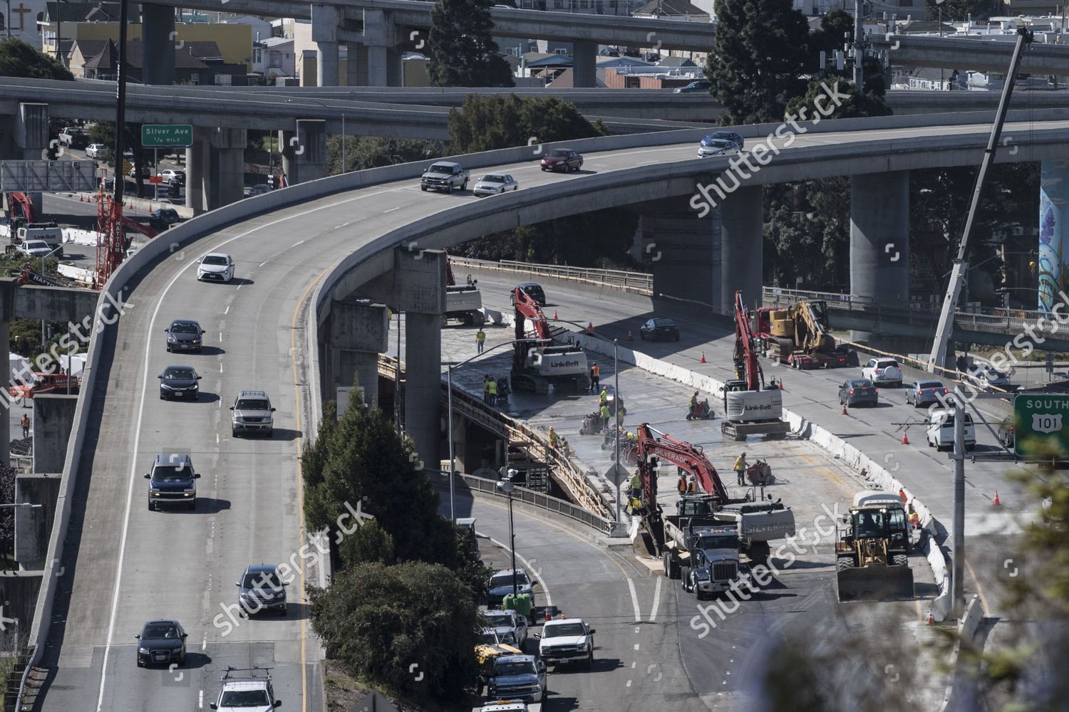 Caltrans California Department Transportation Workers Take Editorial ...